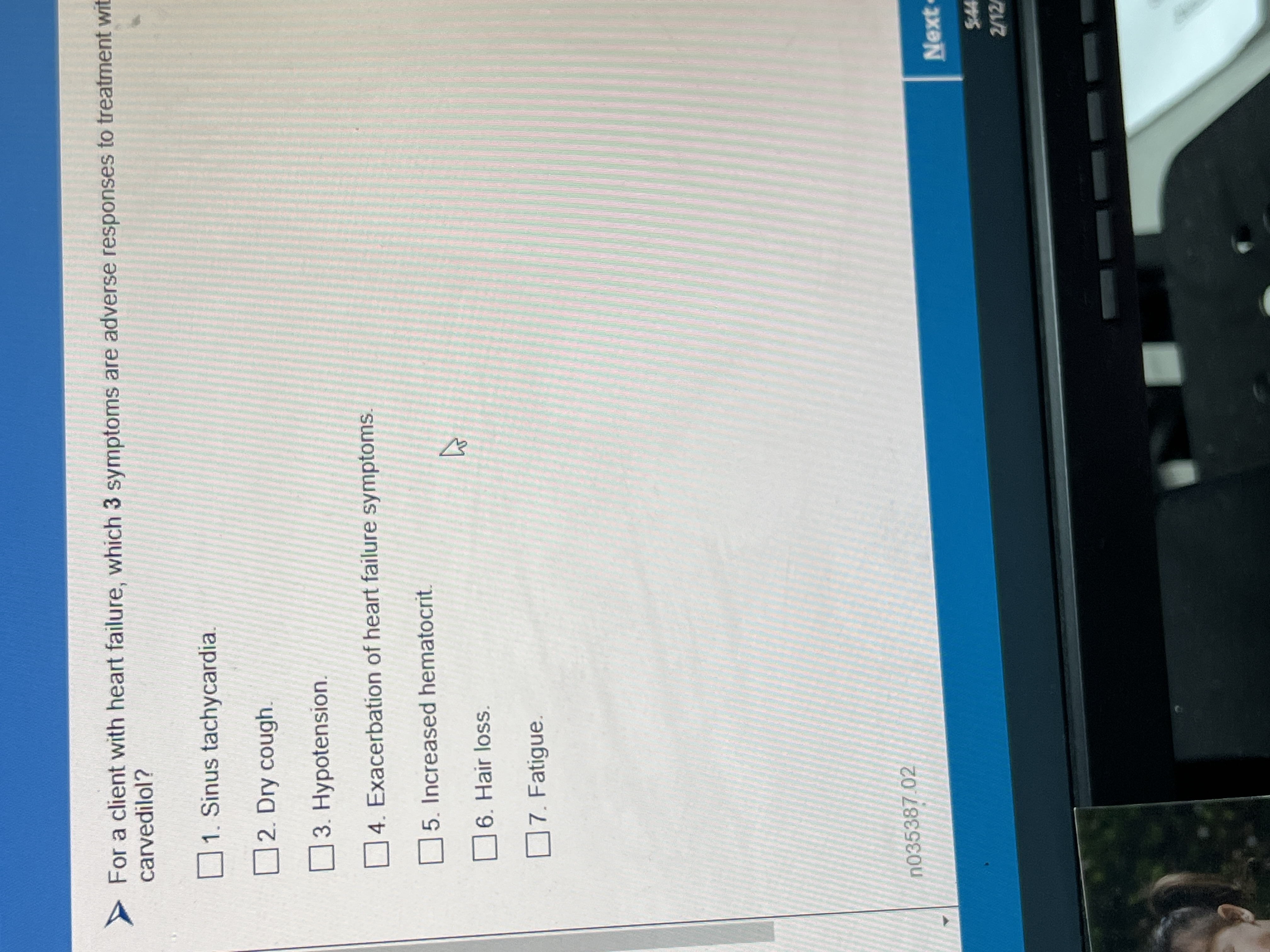 For a client with heart failure, which 3 ﻿symptoms | Chegg.com