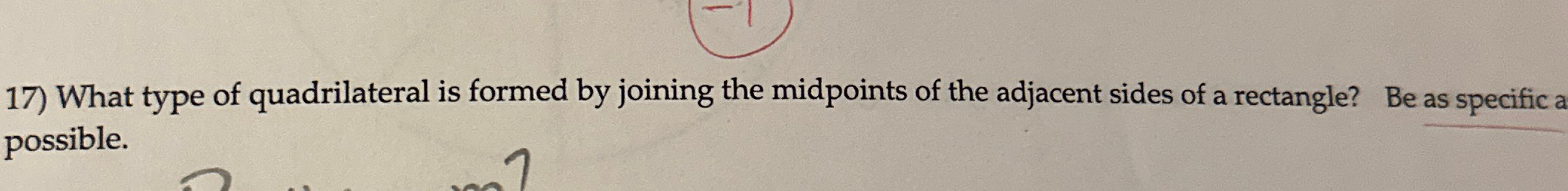 Solved What type of quadrilateral is formed by joining the | Chegg.com