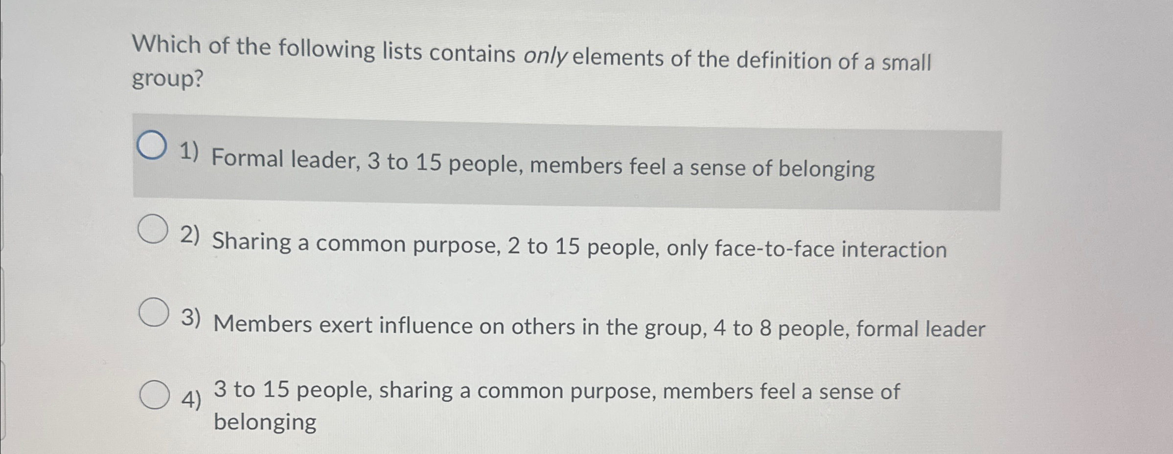 Solved Which of the following lists contains only elements | Chegg.com