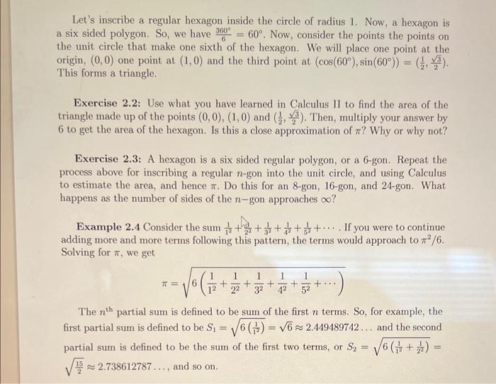 Solved need to check my work on exercise 2.2,2.3, and 2.4. | Chegg.com