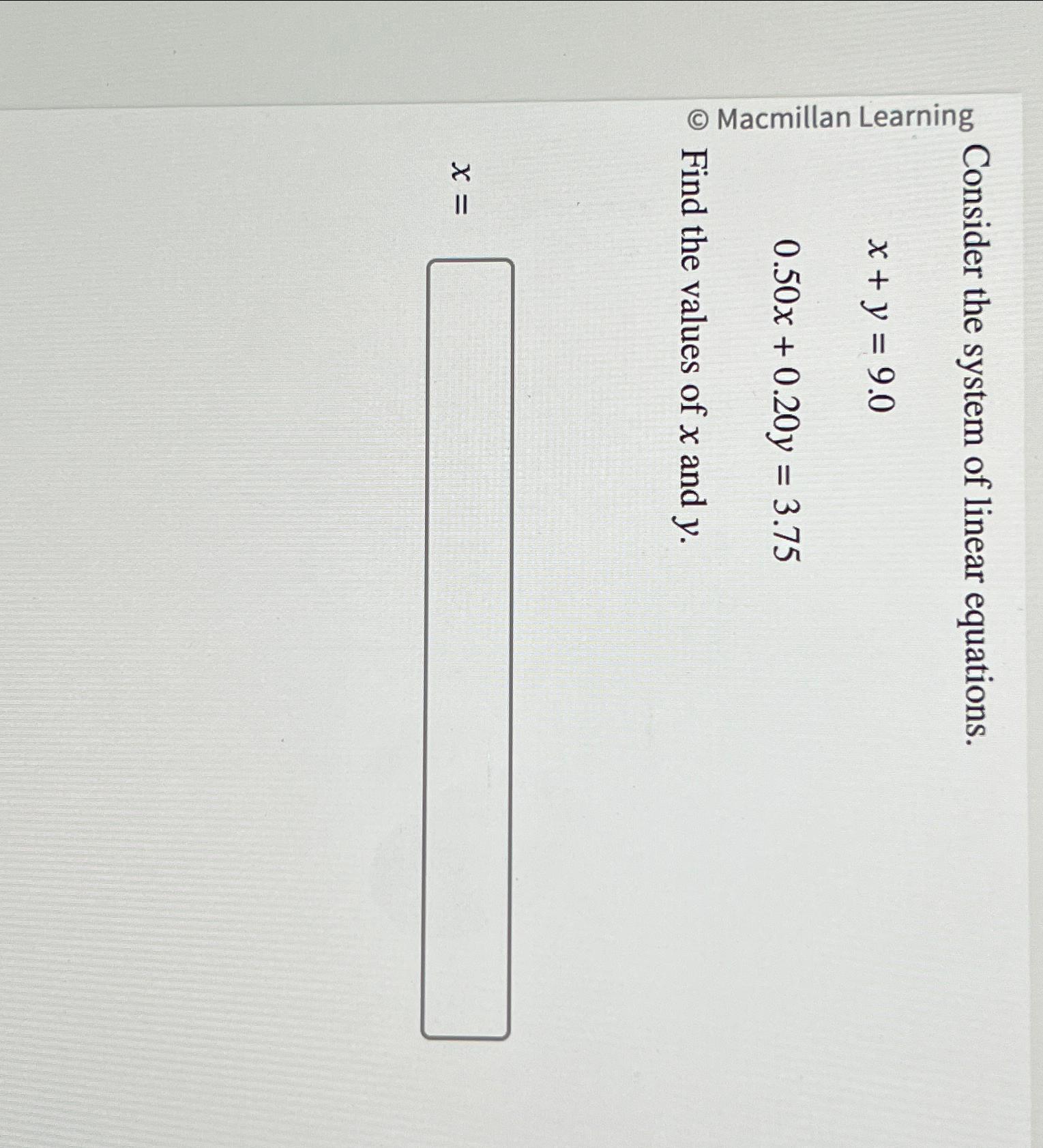 10 ï Consider The System Of Linear Chegg