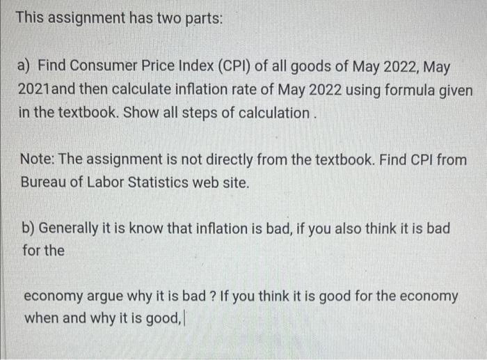 Solved a) Find Consumer Price Index (CPI) of all goods of | Chegg.com