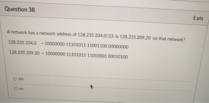 Solved Question 42 5 Pts An Isp Has A Large 17 Cidr Block