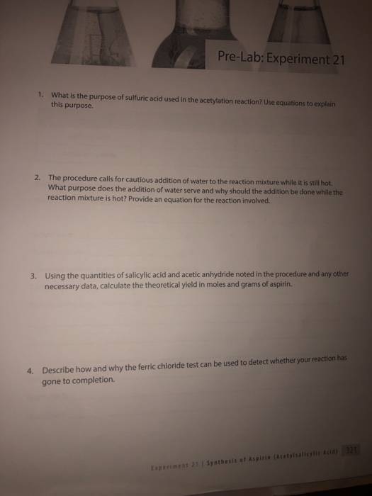 Solved Pre-Lab: Experiment 21 1. What is the purpose of | Chegg.com