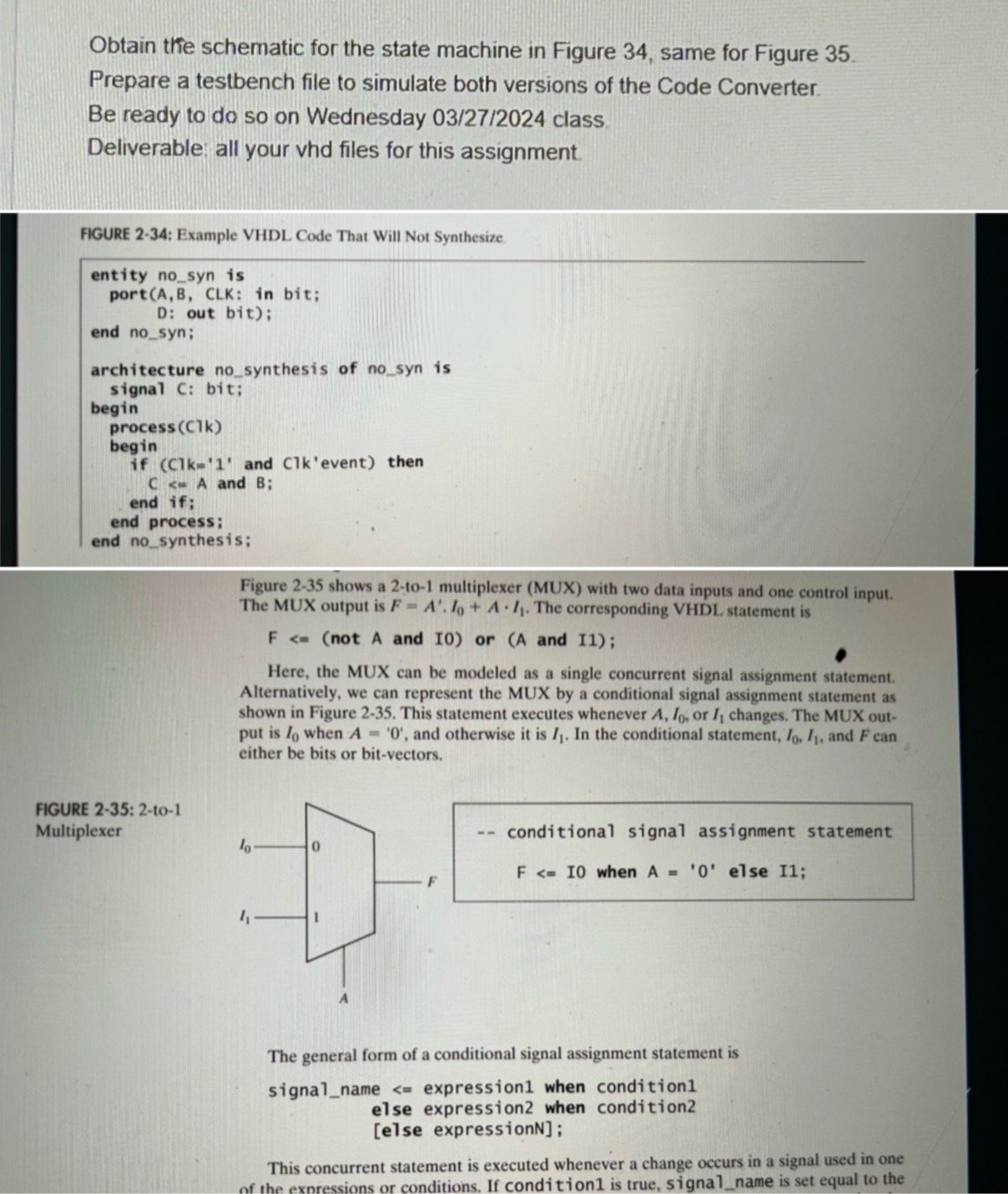 Solved Obtain the schematic for the state machine in Figure | Chegg.com