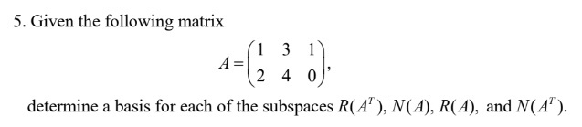 Solved Given the following | Chegg.com