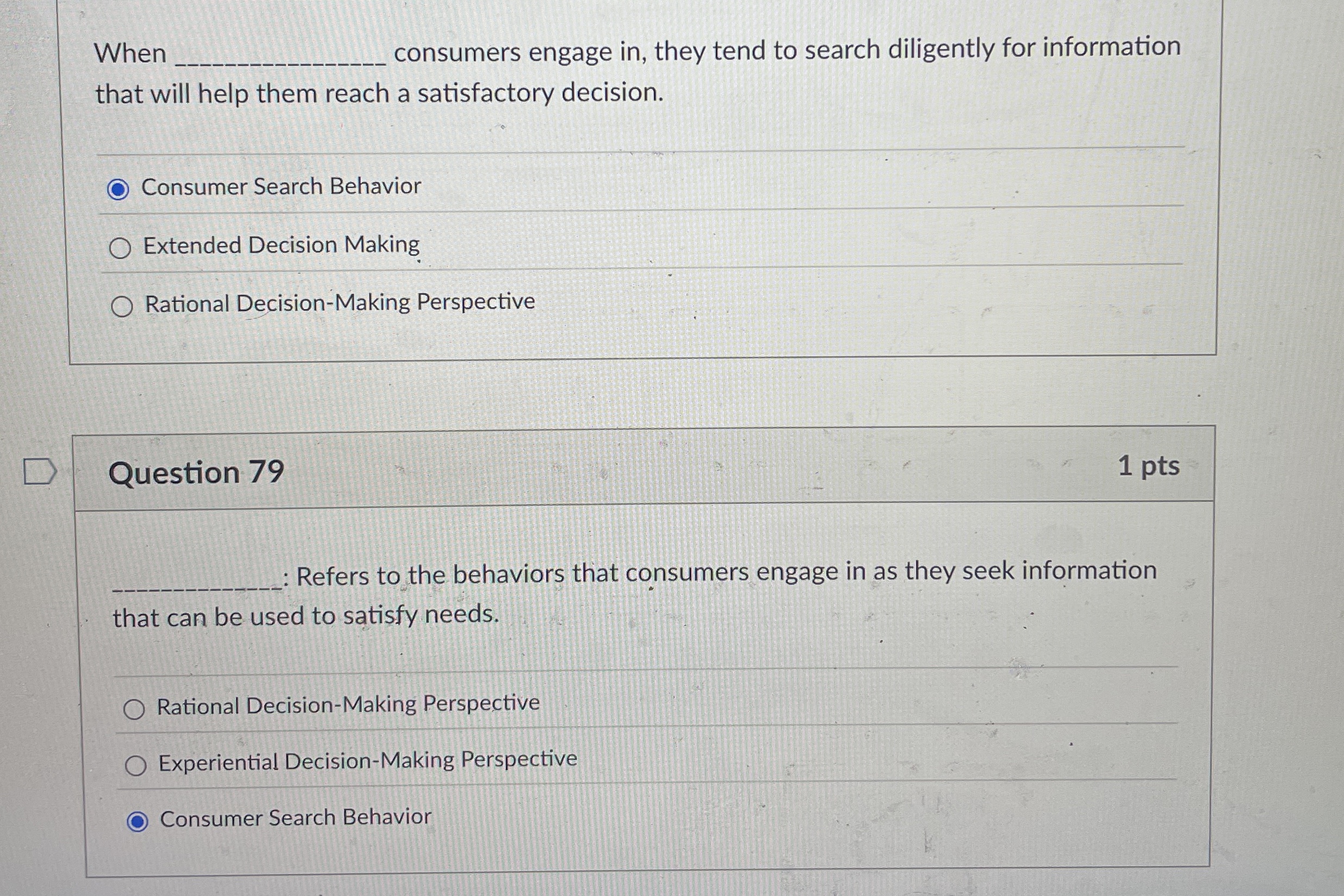 Solved When ﻿consumers engage in, ﻿they tend to search | Chegg.com