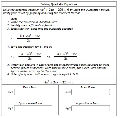 Solved Solving Quadratic EquationsSolve the quadratic | Chegg.com