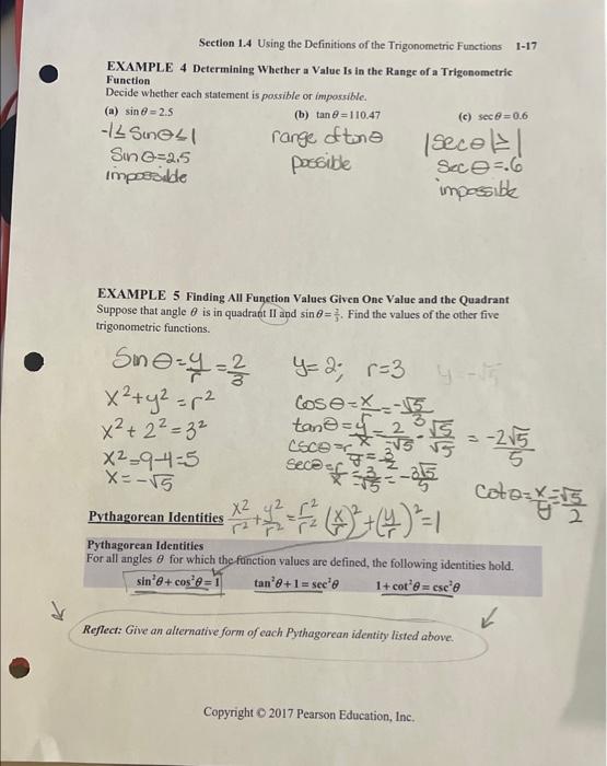 Solved For all angles θ for which the denominators are not | Chegg.com