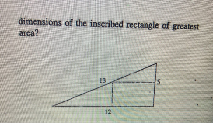 Solved 9. A rectangle is inscribed in a right triangle, as | Chegg.com