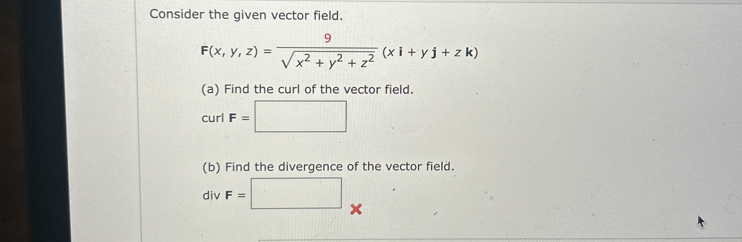 Solved Consider the given vector | Chegg.com