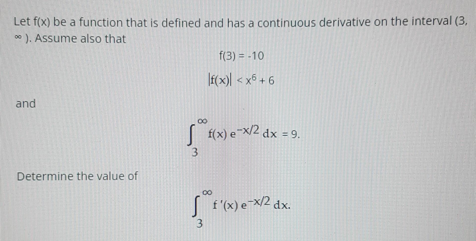 Solved Let f(x) be a function that is defined and has a | Chegg.com