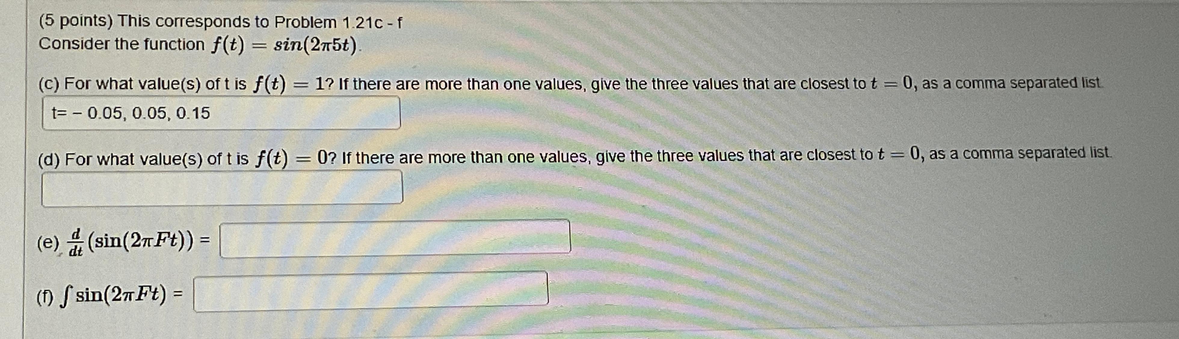 Solved (5 points) This corresponds to Problem 1.21c - | Chegg.com