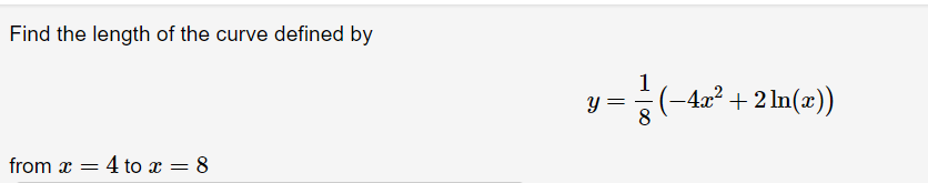Solved Find the length of the curve defined | Chegg.com