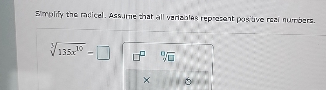 Solved Simplify the radical. Assume that all variables | Chegg.com
