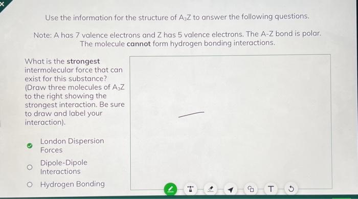 Solved 1. Use the information for the structure of A3Z to | Chegg.com