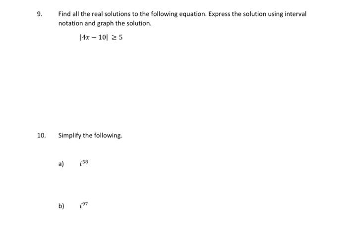 Solved Find all the real solutions to the following | Chegg.com