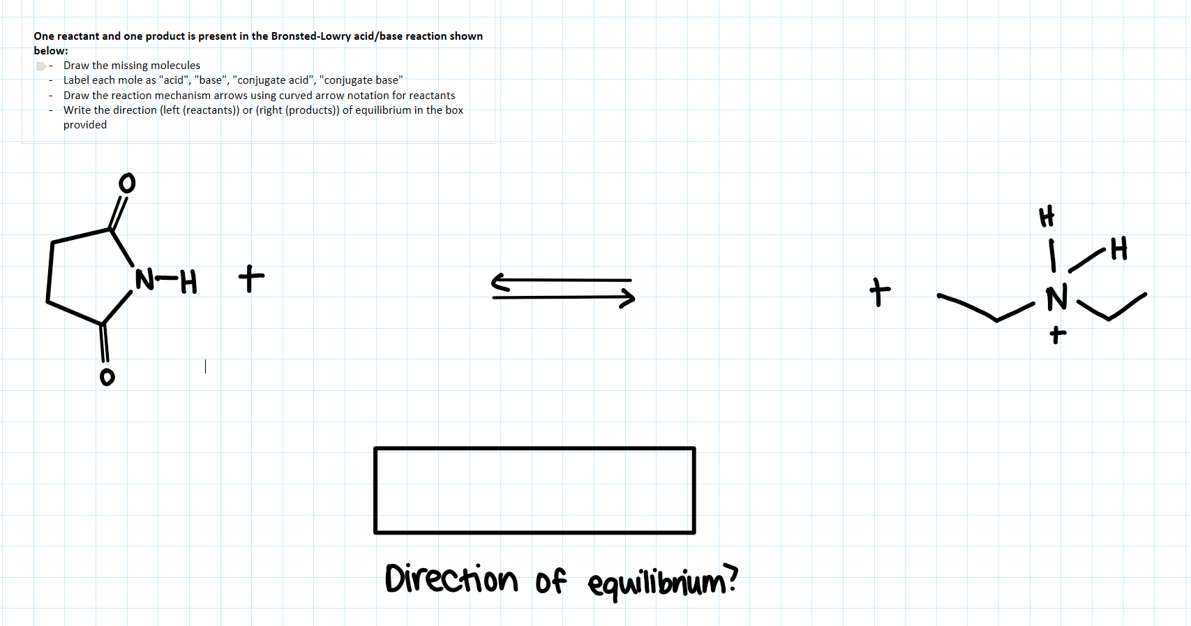 One reactant and one product is present in the | Chegg.com