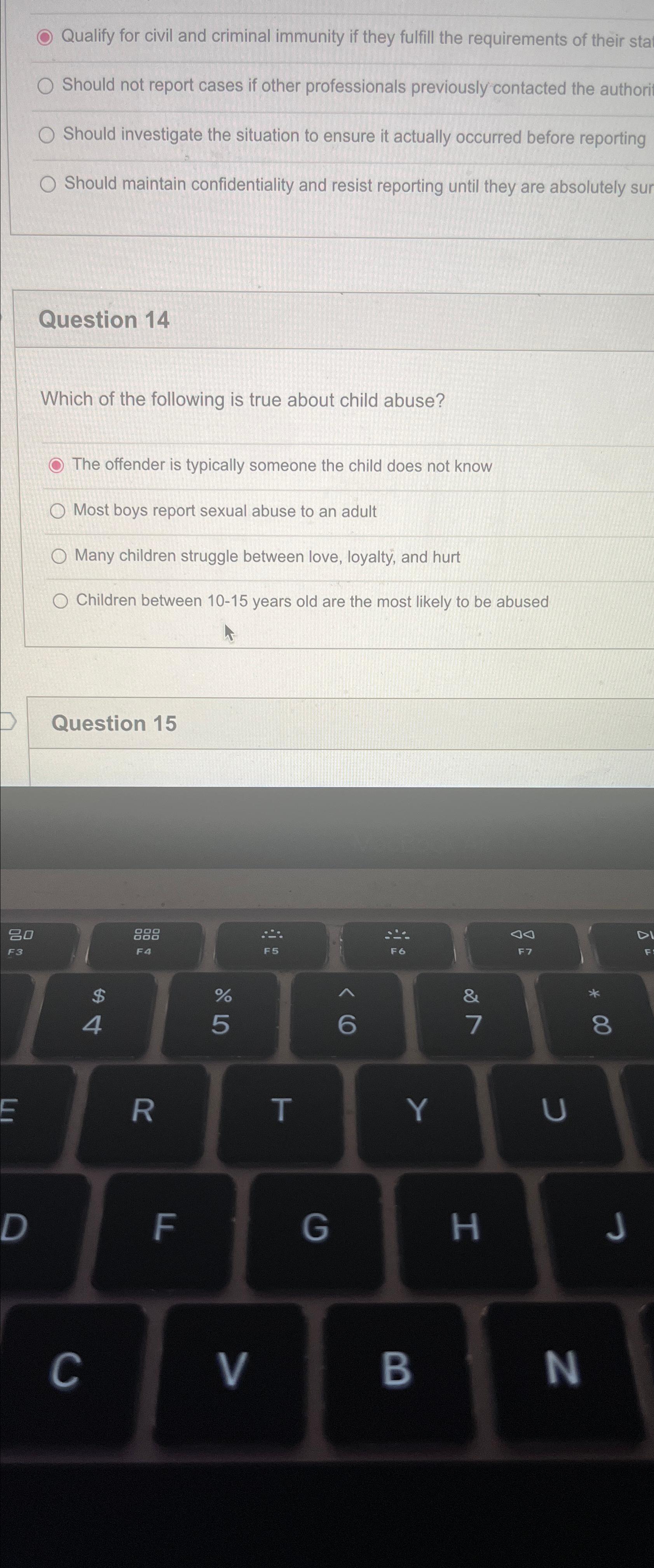 Solved Qualify for civil and criminal immunity if they | Chegg.com