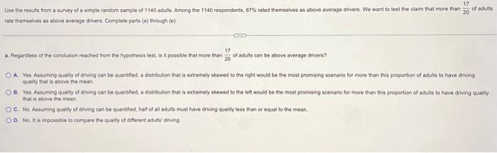 Solved Use the results from a survey of a simple random | Chegg.com