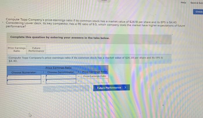 Solved Help Save & Exit Check Compute Topp Company's | Chegg.com