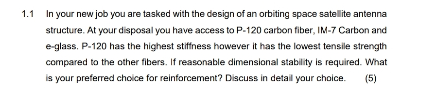 Solved 1.1 ﻿In your new job you are tasked with the design | Chegg.com