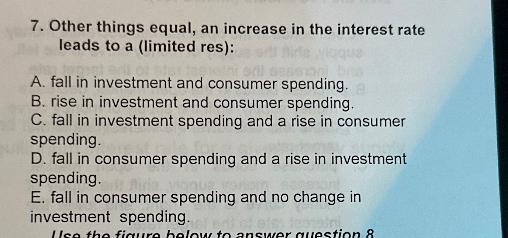 Solved Other things equal, an increase in the interest rate | Chegg.com