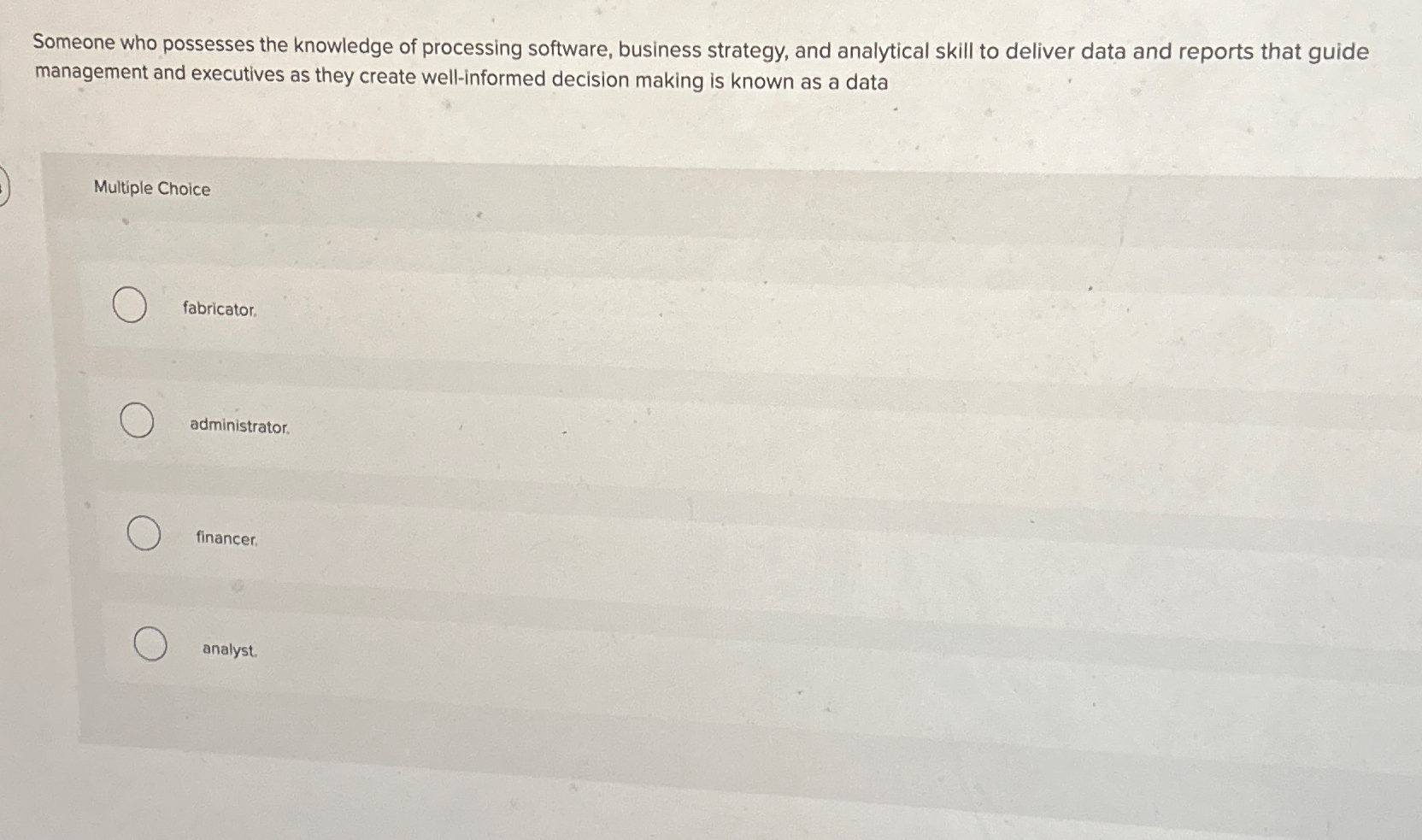 Solved Someone who possesses the knowledge of processing | Chegg.com