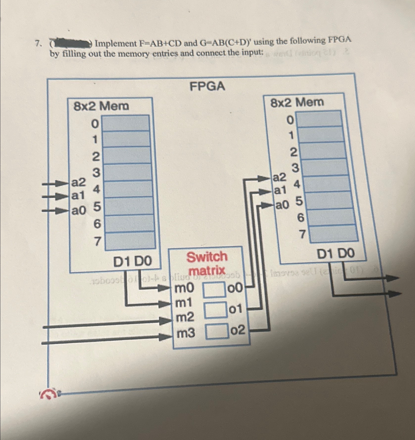 Solved Implement F=AB+CD ﻿and G=AB(C+D)' ﻿using the | Chegg.com