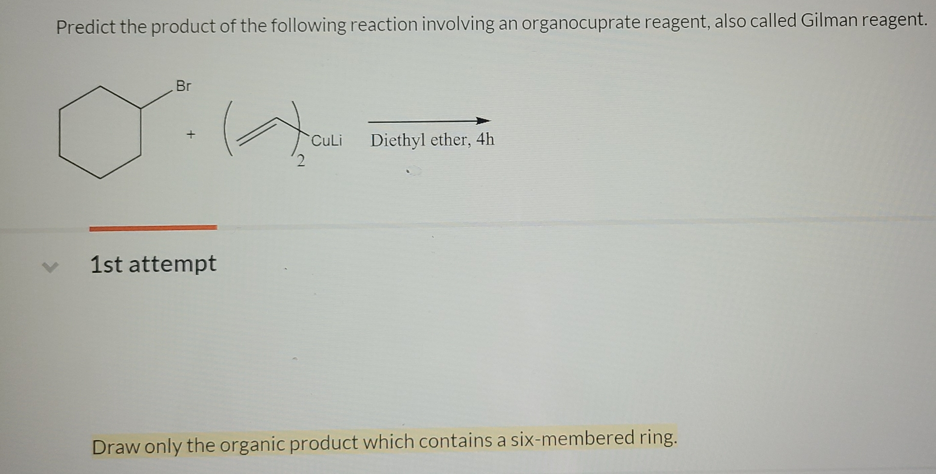 Predict the product of the following reaction | Chegg.com