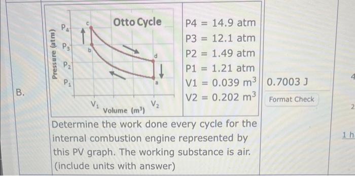 Solved Determine the work done every cycle for the internal | Chegg.com