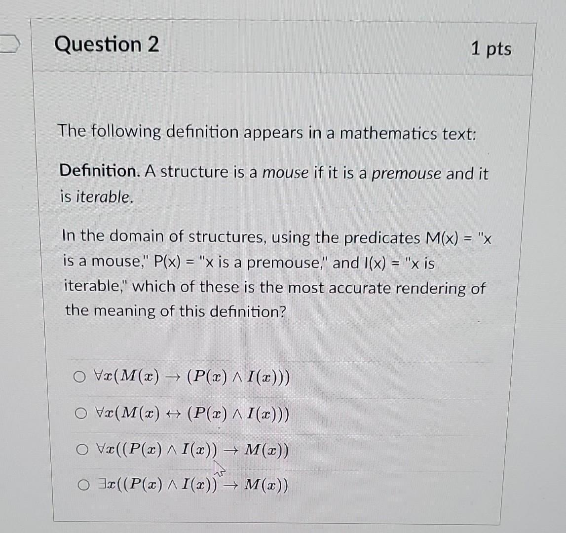 The following definition appears in a mathematics | Chegg.com