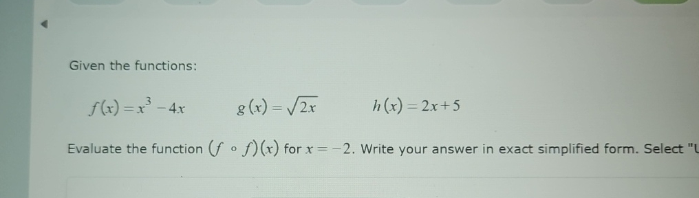 Solved Given the | Chegg.com