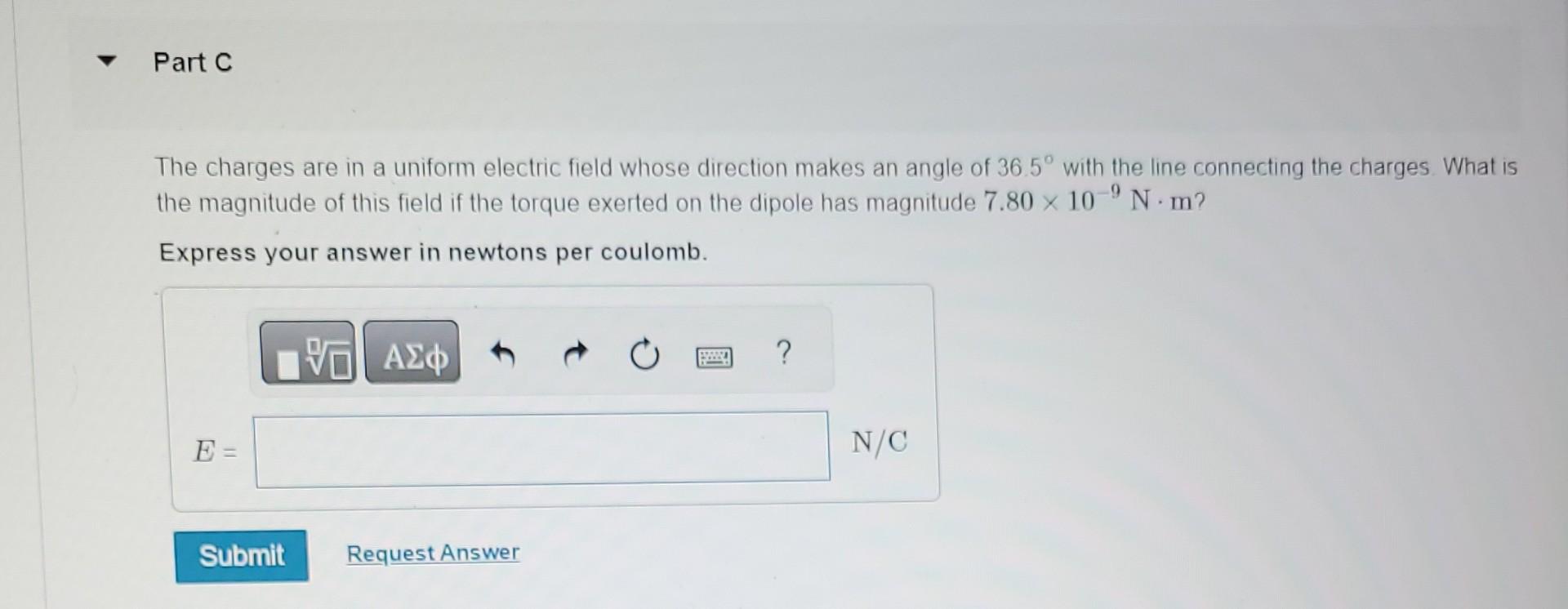 Solved Point charges q1=−5.00nC and q2=+5.00nC are separated | Chegg.com