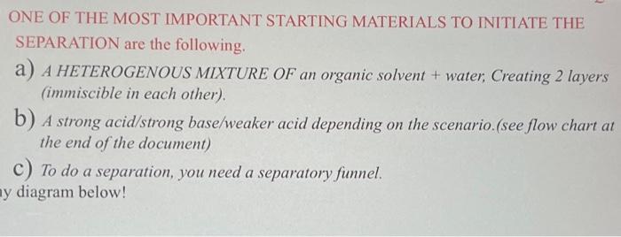 Solved i am doing a separation of an Excedrin tablet. i need | Chegg.com