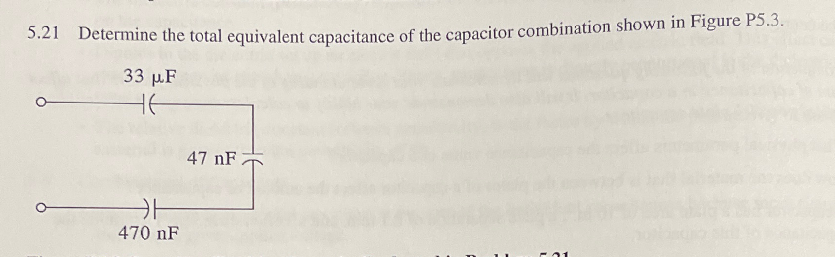 Solved 5.21 ﻿Determine the total equivalent capacitance of | Chegg.com