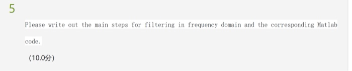 Solved 5 Please write out the main steps for filtering in | Chegg.com