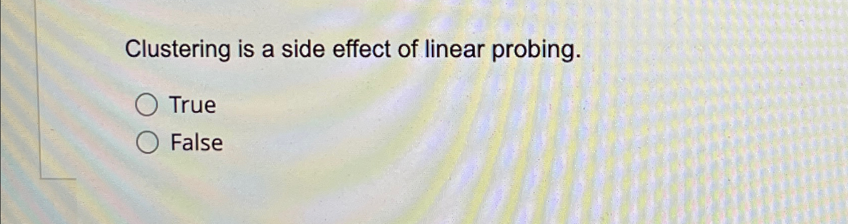 Solved Clustering is a side effect of linear | Chegg.com