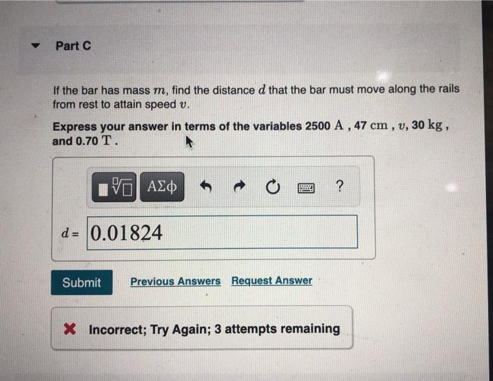 Solved A conducting bar with mass m and length L slides over | Chegg.com