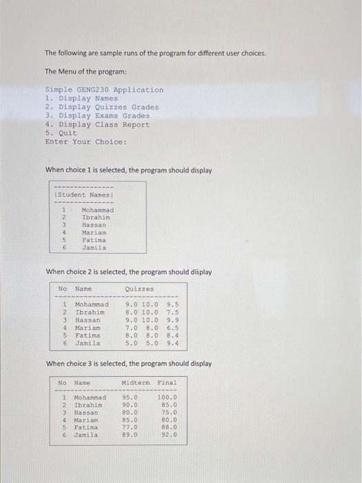 Solved Computer Programming GENG 230 Project 1 Consider the | Chegg.com