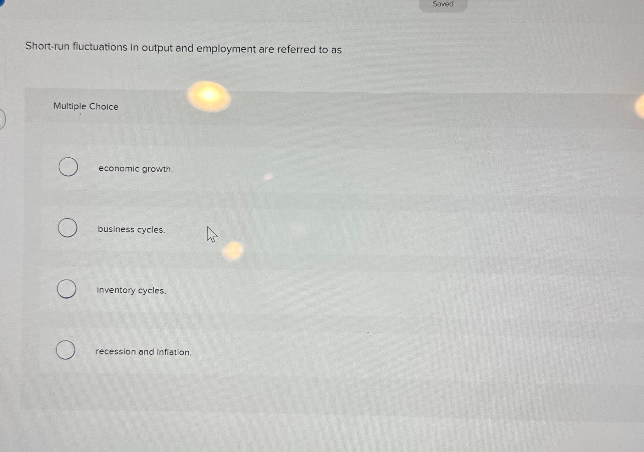 Solved SavedShort-run fluctuations in output and employment | Chegg.com