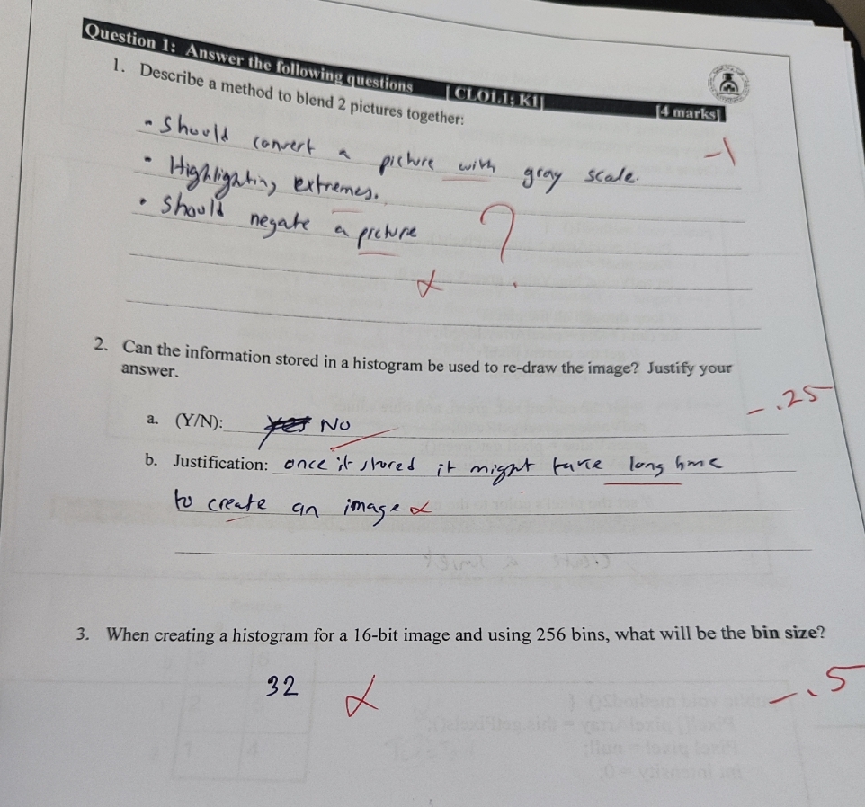 Solved Describe a method to blend 2 ﻿pictures together:[4 | Chegg.com