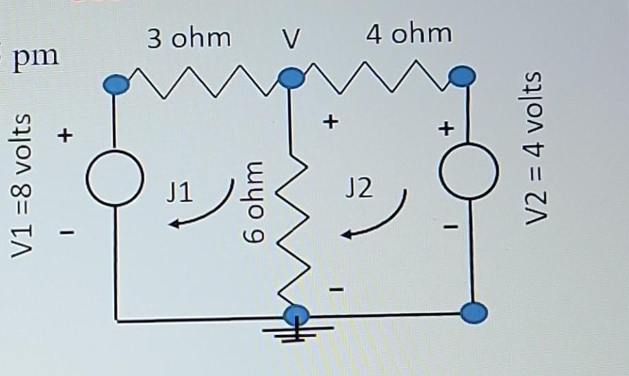 Solved a) calculate the currents J1 and J2 b) calculate the | Chegg.com