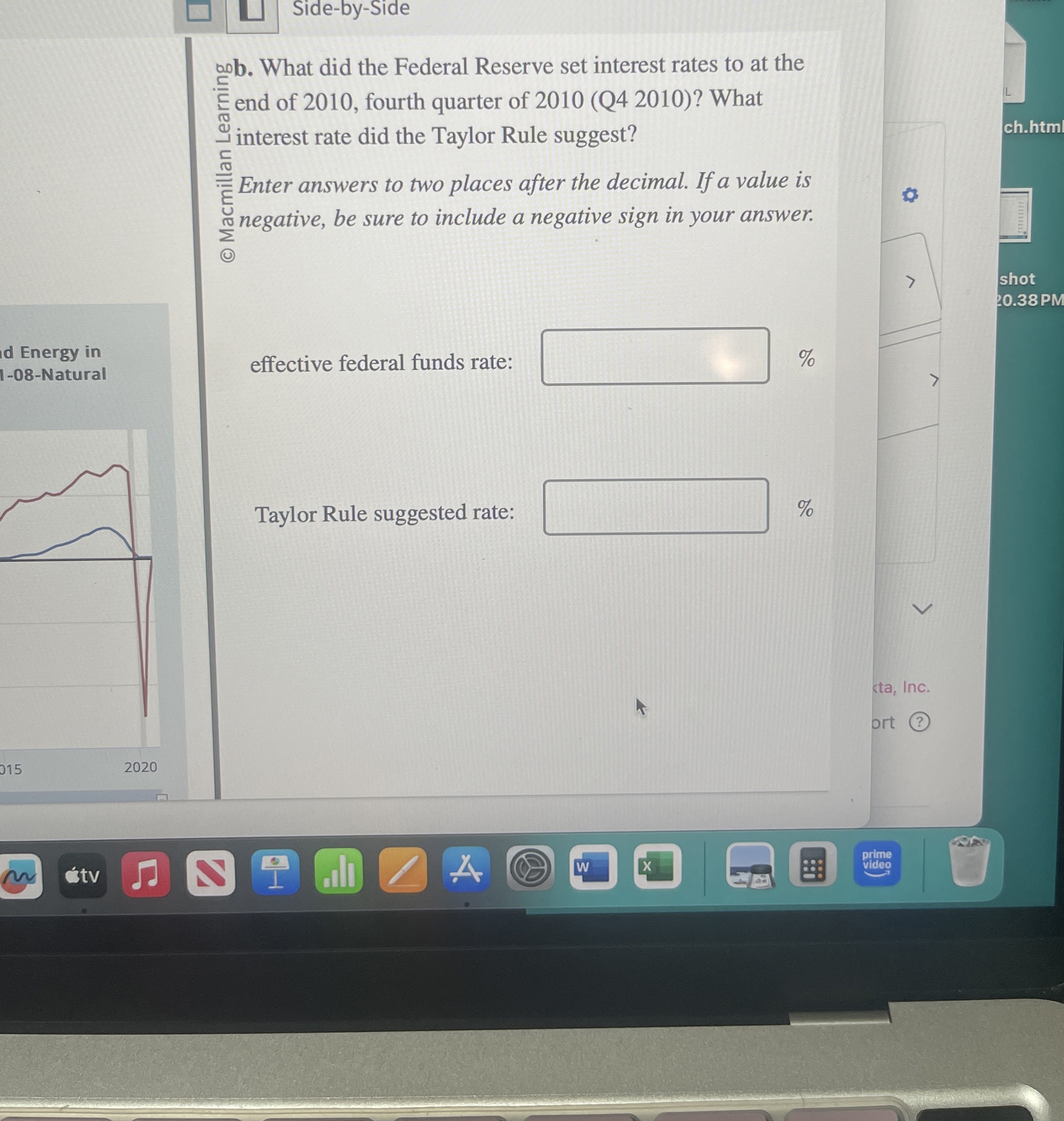 Solved Side-by-Sideob. ﻿What did the Federal Reserve set | Chegg.com