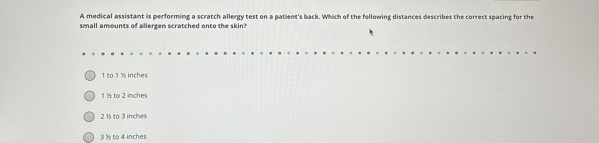 Solved A medical assistant is performing a scratch allergy | Chegg.com