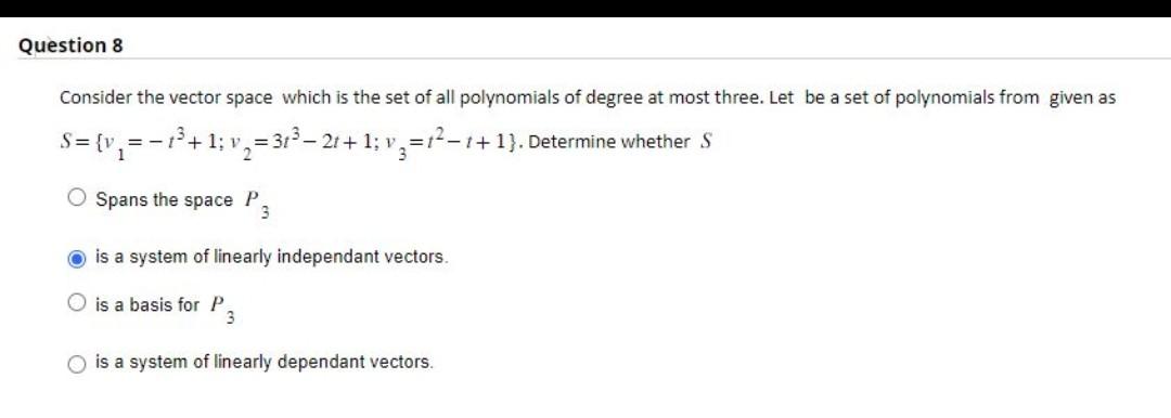 Solved Consider the vector space which is the set of all | Chegg.com
