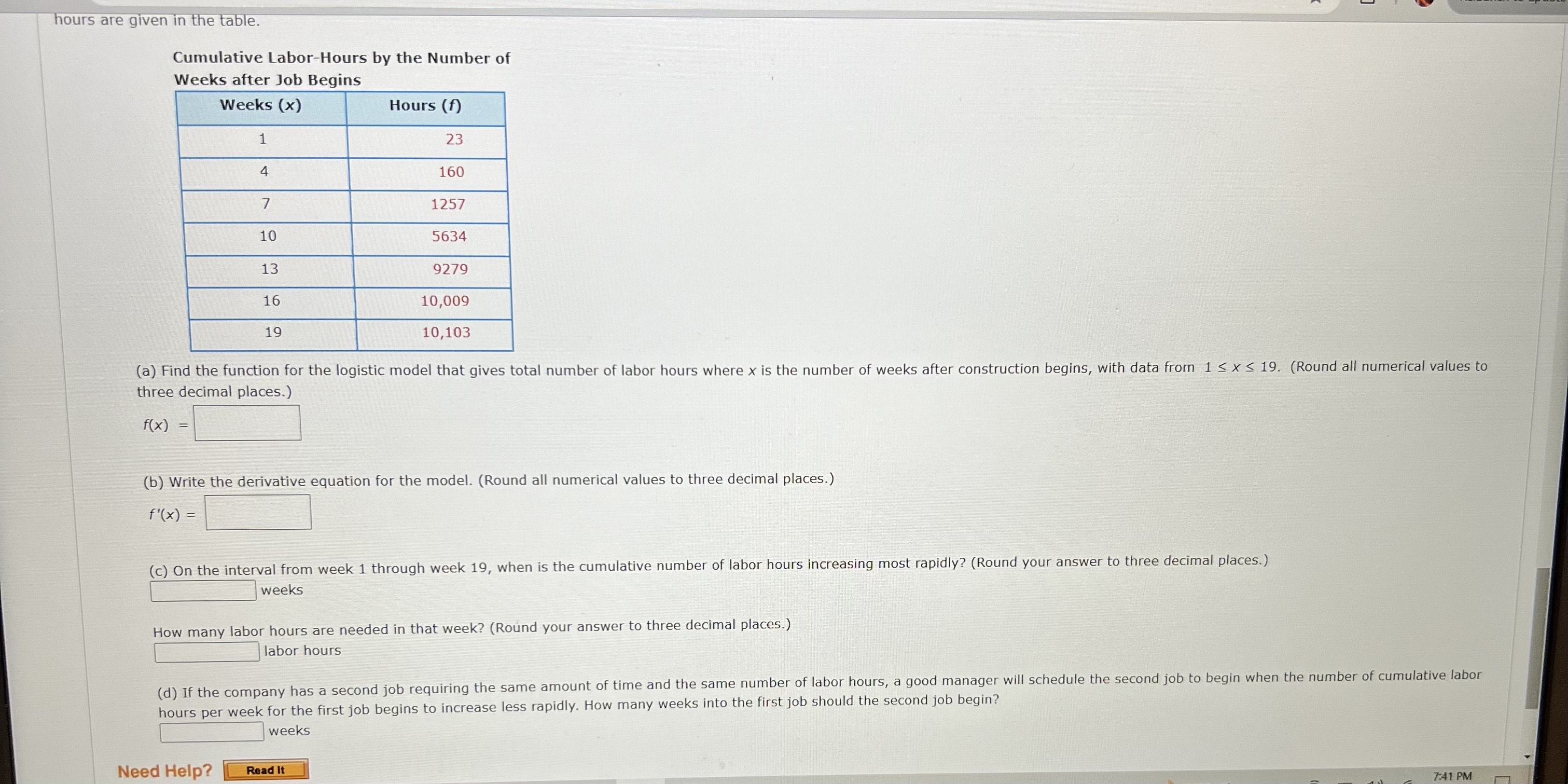 Solved hours are given in ﻿the table.Cumulative Labor-Hours | Chegg.com
