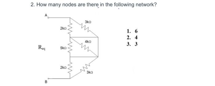 Solved 2. How many nodes are there in the following network? | Chegg.com