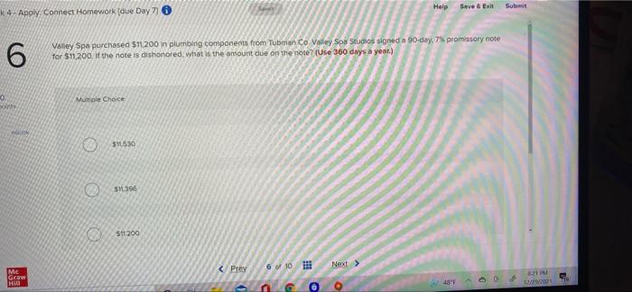 Solved Help Seve Exit Submit 4 Apply Connect Homework Aue 