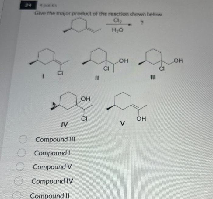 Solved Give the major product of the reaction shown below. | Chegg.com